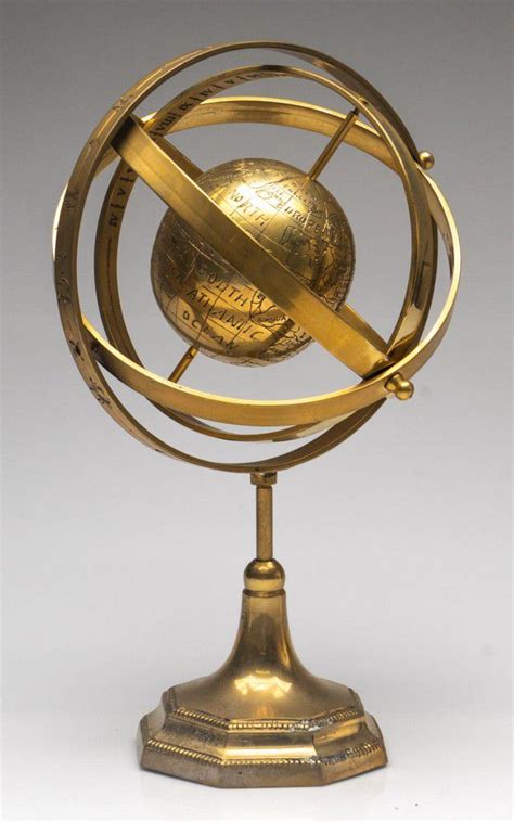 Brass Globe On Stand 34cm Height Globes Terrestial And Celestial