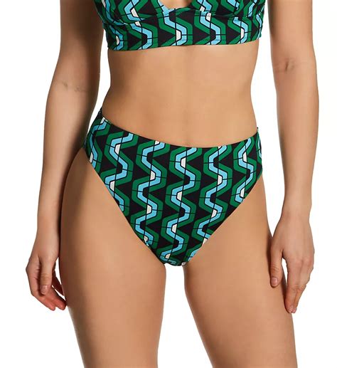 Geo Wave High Leg High Rise Swim Bottom