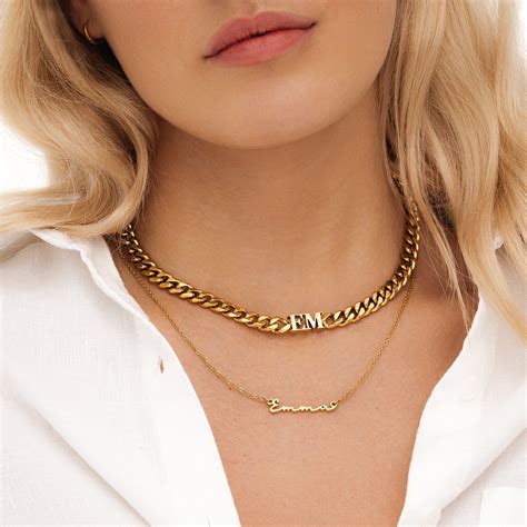 Initial Choker Gold Chokers Bespoke Necklace Choker Style