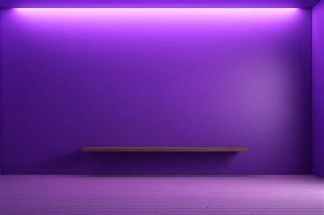 Solid Purple Background With Subtle Spotlight Effect Premium Ai Generated Image