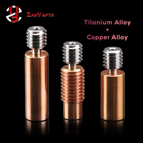 Ender3 Cr10 V6 ฮีทเบรกโลหะ ไทเทเนียมอัลลอย Bi Metal สําหรับ Cr10 Ender 5 3 Cr 10s 1 75 มม