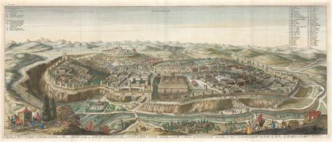 Antique Prospect Of Biblical Jerusalem Map 1677 For Sale At Pamono