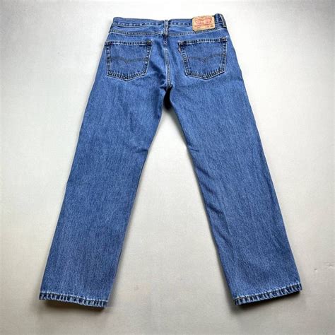 Levis Levis 505 Jeans 32x29 Blue Denim Regular Straight Dark Wash