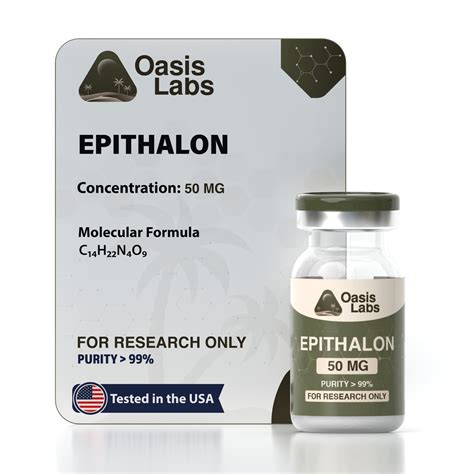 Buy Epithalon Epitalon 50mg 10ml Vial 99 Purity Research Peptide