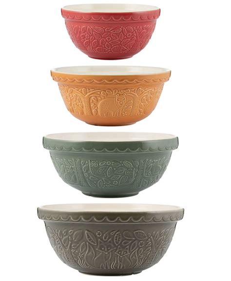 Mason Cash In The Forest New Mixing Bowls Set Of 4 Macys