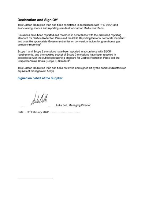 Carbon Reduction Plan Template Mass Information Systems Ltd