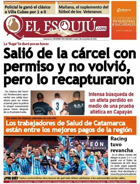 Periódico El Esquiu Argentina Periódicos De Argentina Edición De
