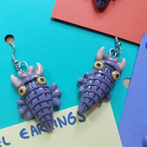 Ceti Eel Earrings Etsy