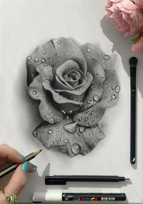 How To Draw Hyper Realistic Rose