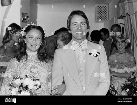 Actor John Ritter Poses With His Bride Nancy Karen Morgan In The