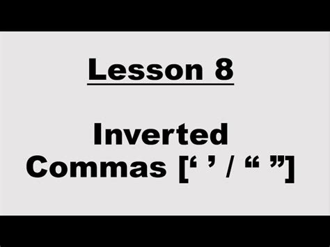 Quotation Marks Inverted Commas Inverted Commas Quotation Marks