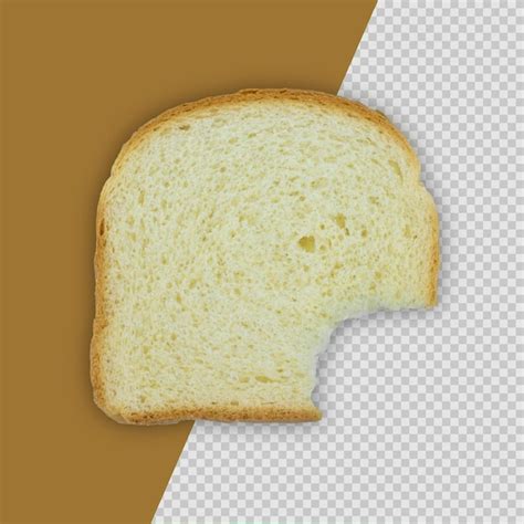Premium Psd A Bite On A Bread Psd Isolated