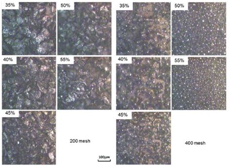Microscope Photos Of The Coatings With Different Mg Powder Download