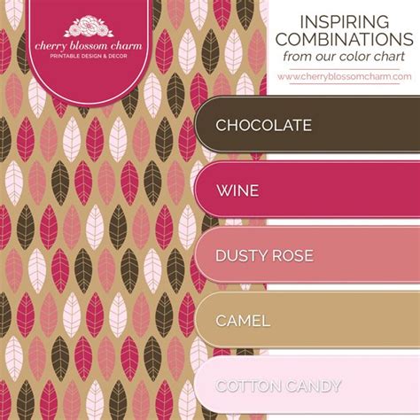 Shades Of Pink And Brown Color Combinations