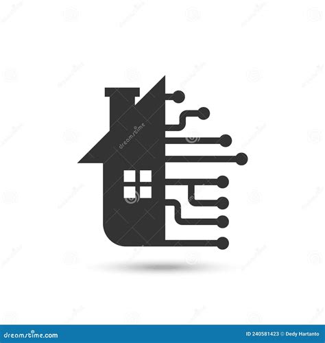 Home Automation Vector Icon Or Logo Suitable For Smart Home Technology Home Security Or Home