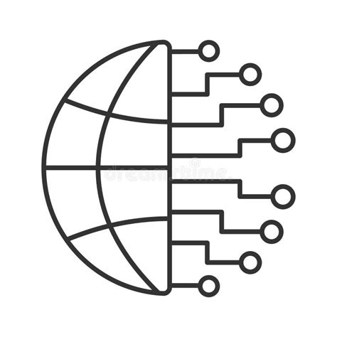 Big Data Linear Icon Stock Vector Illustration Of Linear 175456797