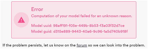 Computation Of Your Model Failed For An Unknown Reason Shapediver Mcneel Forum