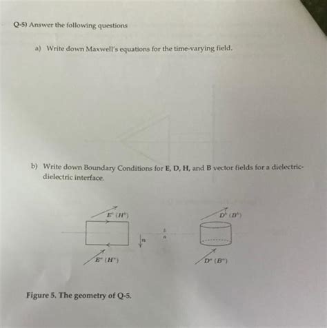 solved q 5 answer the following questions a write down