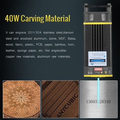 30w Laser Head Blue Laser Module With Ttlpwm Fast Engraving Speed Can Be Used To Engrave