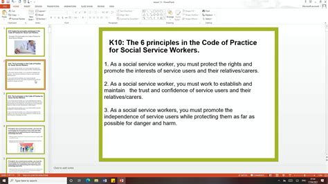 Outlining Principle 6 In The Code Of Practice For Social Service Workers And Discussing Why It