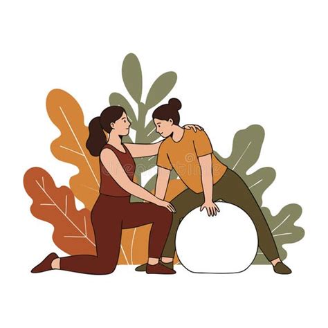 Women Supporting Each Other In Emotional Conversation With Autumn