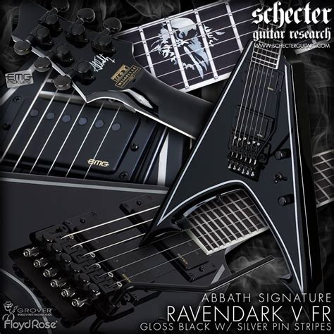 Schecter Diamond Series Artist Series Raven Dark V Fr Abbath 6 String