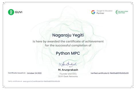 Nagaraj Yegiti On Linkedin Connections Python Guvi Python Skillsdevelopment Skillbuilding