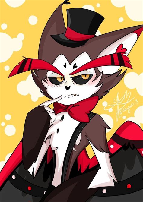 Pin By Meghan Parker On Hazbin Hotel Husk Drunk Cat Hotel Art