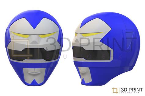 Power Rangers Lost Galaxy Blue Ranger Helmet 3d Model 3d Printable