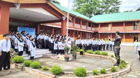Assam Rifles Celebrates National Flag Day At Jnv
