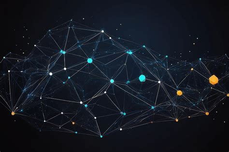 Premium Photo Abstract Polygonal Space Low Poly Dark Background With Connecting Dots And Lines