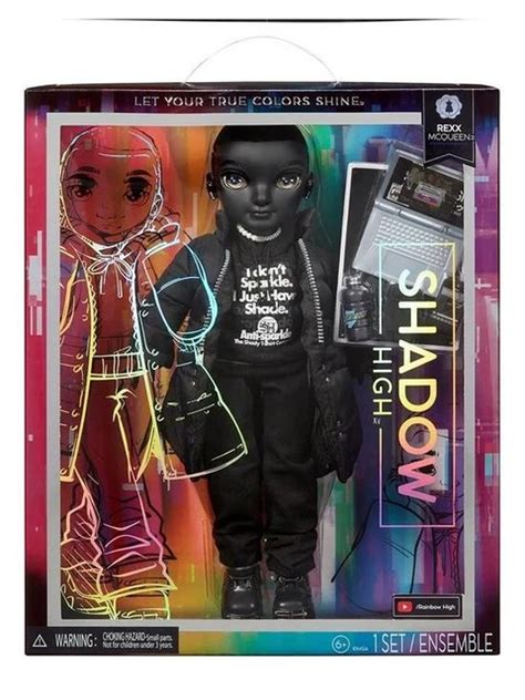 Rainbow High Shadow High Rexx Mcqueen Black Colour Fashion Doll