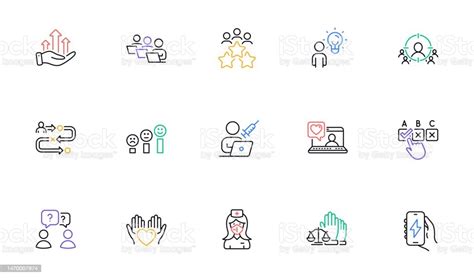 Business Meeting Customer Satisfaction And Vaccination Appointment Line
