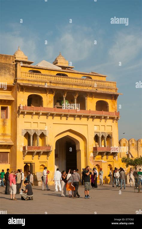 Jaleb Chowk Main Courtyard Amber Fort Jaipur Rajasthan India