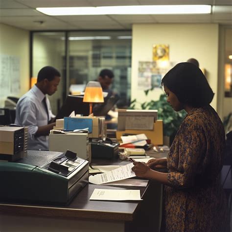 A Team Of Consular Staff Handling Visa Applications And Processing At A