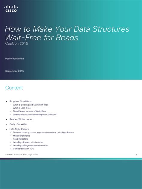 how to make your data structures wait free for reads pedro ramalhete cppcon 2015 pdf