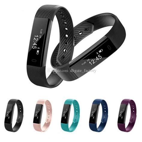 Id Plus Smart Wristbands Band With Digital Thermometer Fitness Tracker Bluetooth