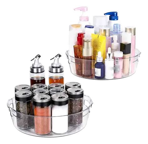 Mesa Giratória De 11 Polegadas Lazy Susan Pacote Com 2 Unid Parcelamento Sem Juros