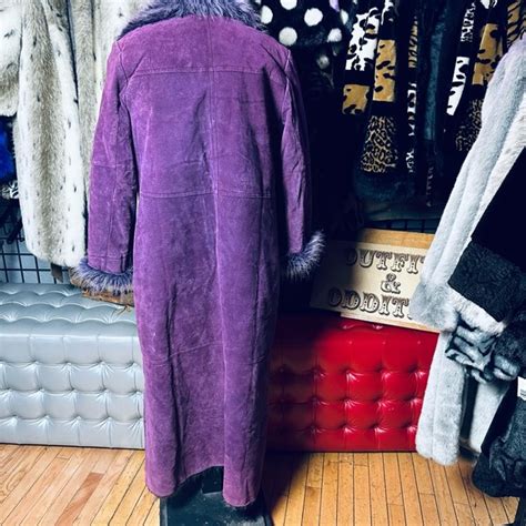 Newport News Jackets And Coats Newport News Vintage 8s Purple Suede