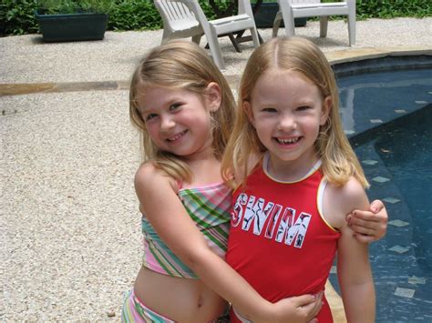 First Swim Of The Summer Bridget And Anabellas First Spla Flickr