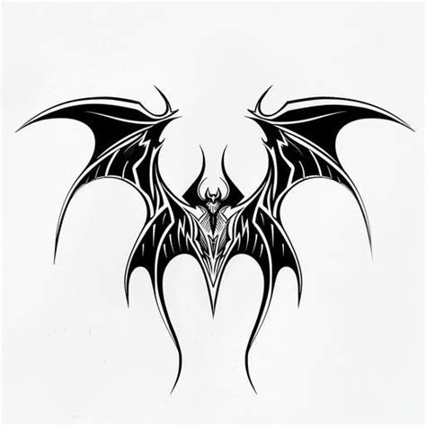 Simple Tattoo Sketch Of A Batok Motif In A Flat Clipart Style Using Only Black Ink Sketches