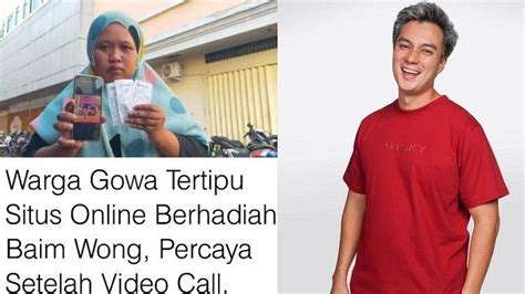 Viral Ibu Ibu Di Gowa Ditipu Usai Video Call Dengan Baim Wong Jutaan Rupiah Raib Tribun