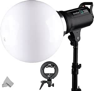 Bola Difusora Esférica De Flash De 30 Cm Modificador De Luz Con Soporte Bowens Soporte De