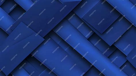 Abstract Blue Geometric Pattern Background Premium Ai Generated Image