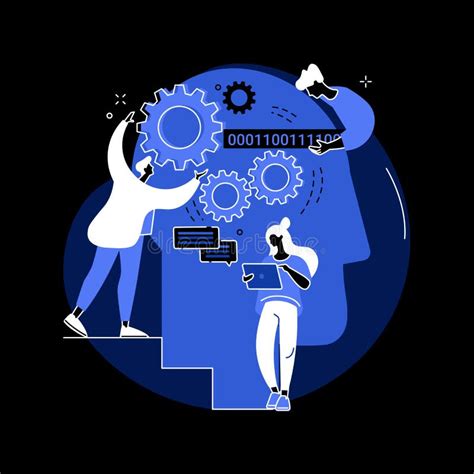 Artificial Intelligence Abstract Concept Vector Illustration Stock