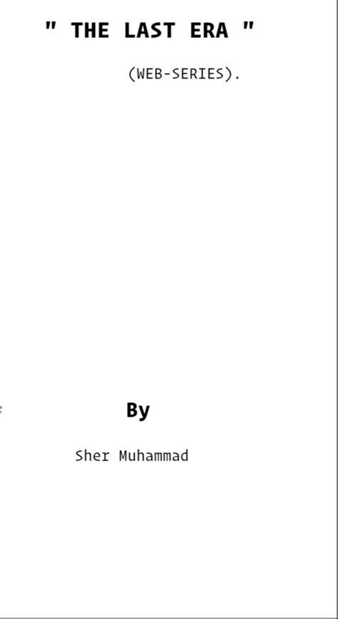 Sher Muhammad On Linkedin Scriptwriting Screenplay Scriptwriter
