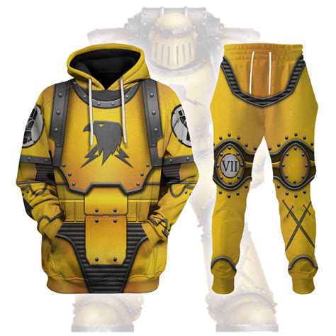 Imperial Fists In Mark Iii Power Armor Warhammer 40k Costume Hoodie