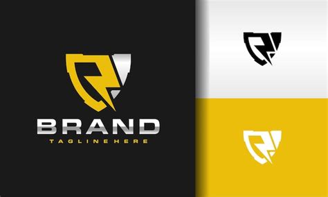 Premium Vector Lightning Shield Logo