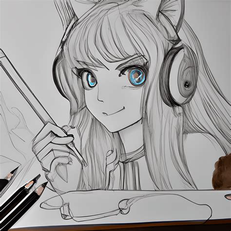 Anime Cat Ears Drawings