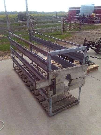 Shop Built Calf Sheep Chute Fragodt Auction And Real Estate Llc